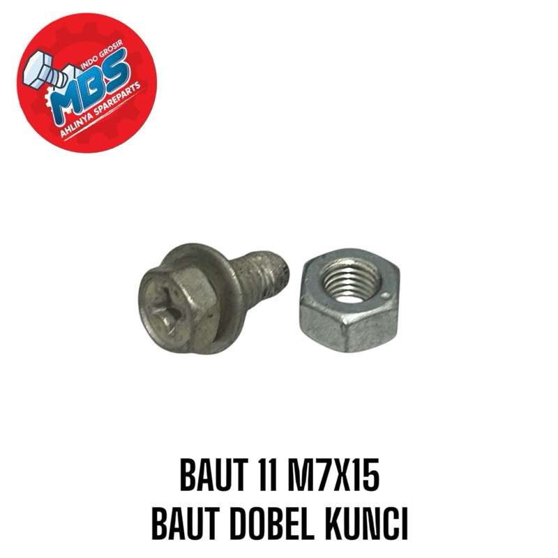 Jual BAUT MUR M7 BAUT 11 RING PATEN DABEL KUNCI BAJA | Shopee Indonesia