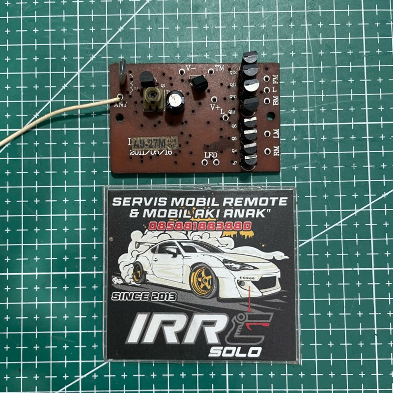 Jual pcb mesin mobil remote 27mhz bisa buka pintu untuk 3.7v sampek 6v ...