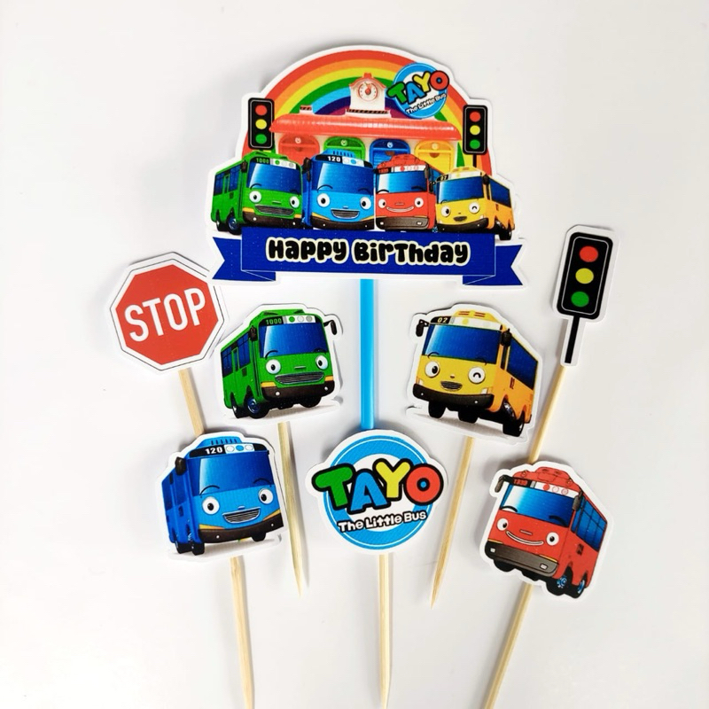Jual TOPPER TAYO (LA-001) / CAKE TOPPER TAYO / TOPPER KUE TAYO / HIASAN ...