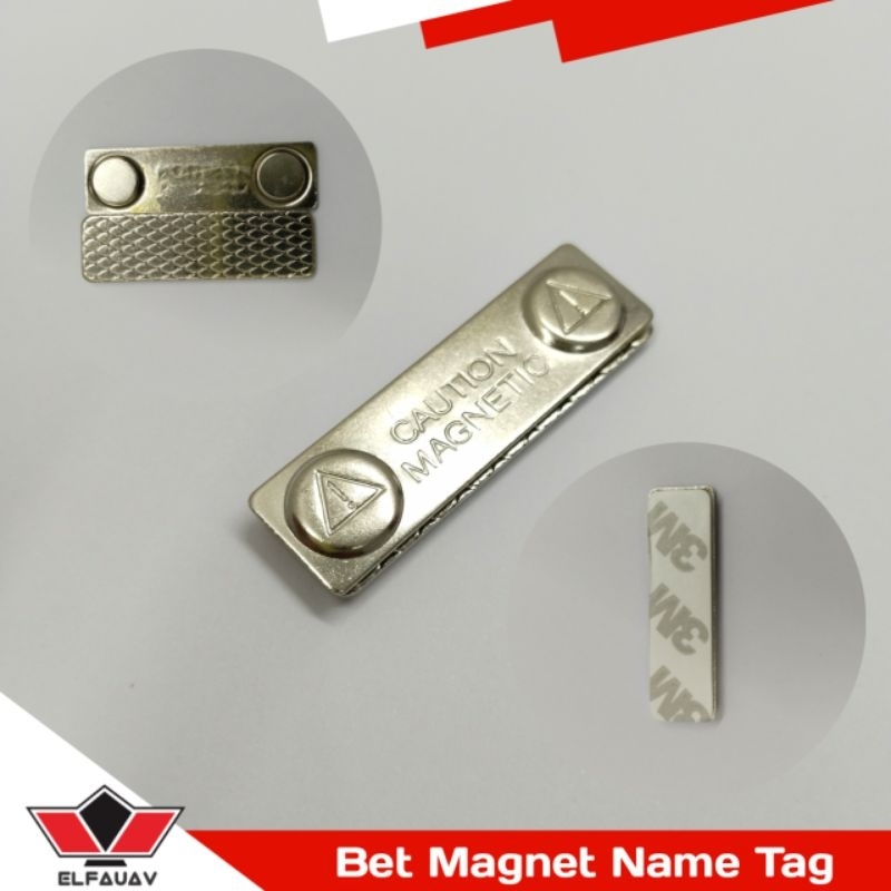 Jual ORIGINAL MAGNET BET NAMA NAME TAG MAGNET BADGE LABEL CAUTION ...