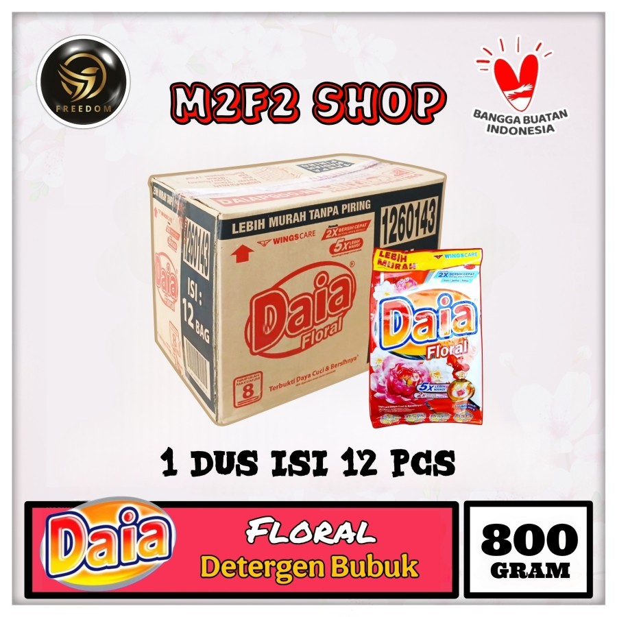 Jual Daia Bunga Floral Blossom Deterjen Bubuk Sabun Cuci Baju | Bag ...