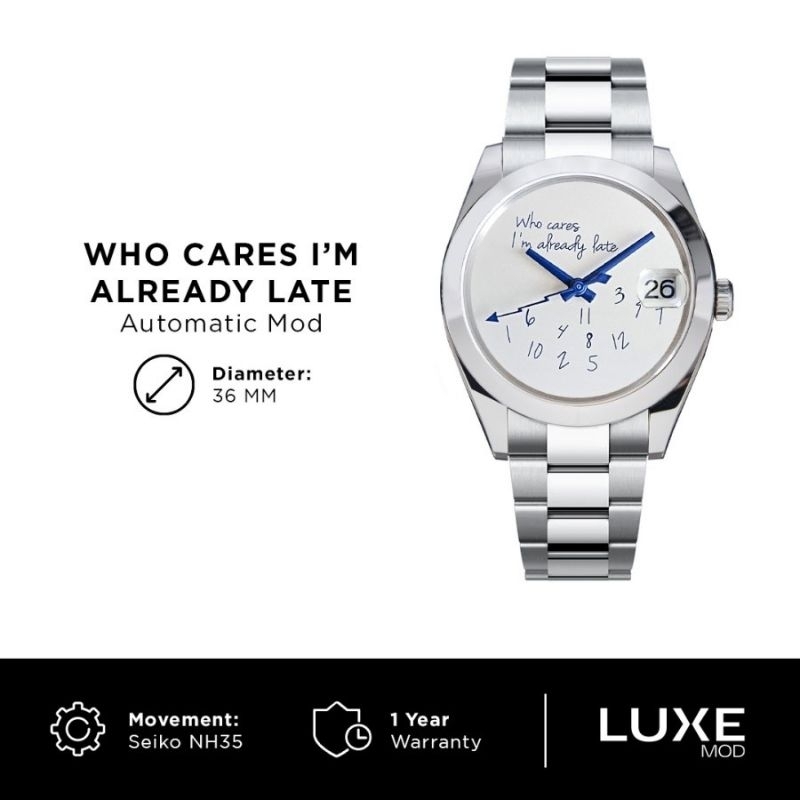 Jual Seiko Who Cares im already late | Shopee Indonesia