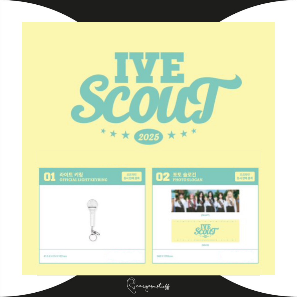 Jual IVE SCOUT THE 3RD FAN CONCERT 2025 OFFICIAL MD / MERCH / MERCHANDISE | Shopee Indonesia