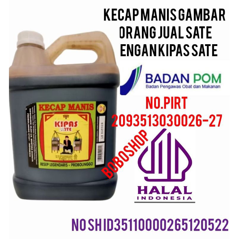 Jual KECAP MANIS CAP ORANG JUAL SATE DENGAN KIPAS SATE KEMASAN JERIGEN ...