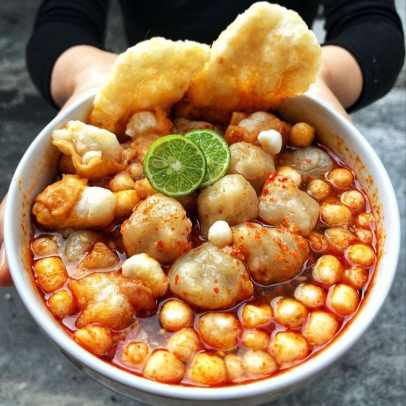 Jual Baso Aci Pedas Nagih Khas Garut | Paket komplit | Bakso Aci Garut ...