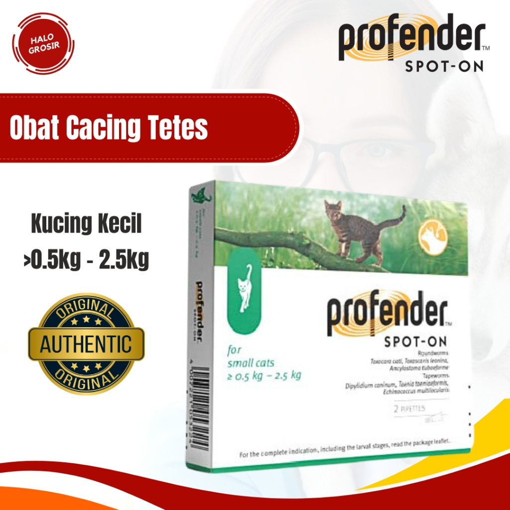 Jual Profender Cat Spot On Obat Cacing Tetes Kucing Small Kecil >0.5 ...