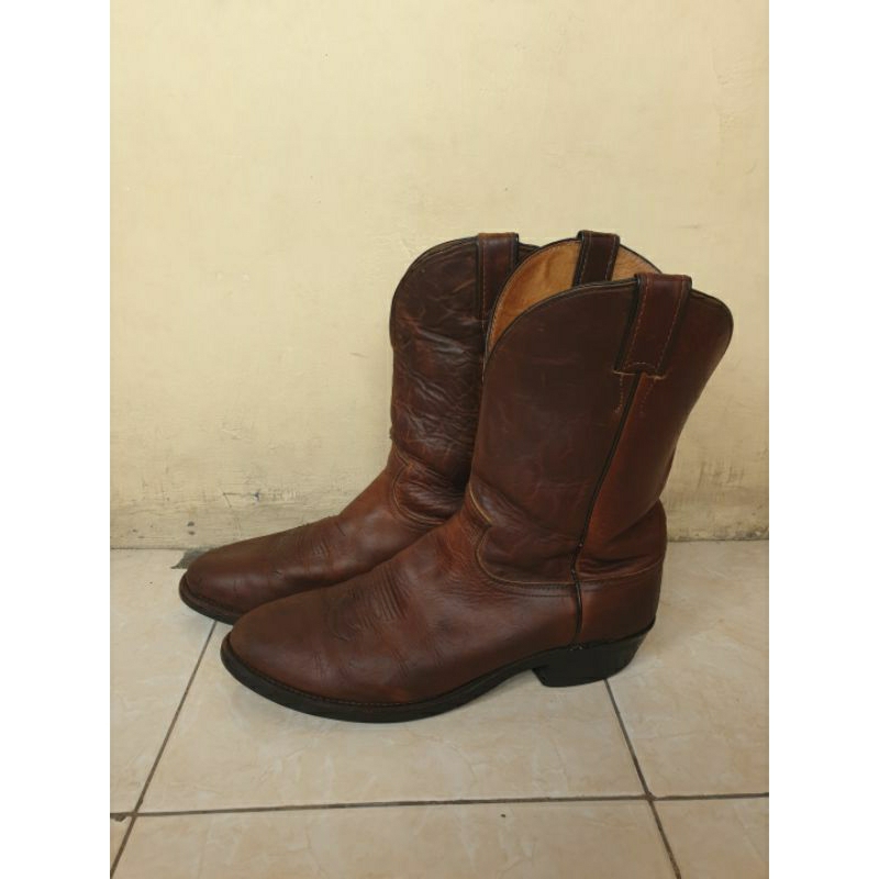 Jual Sepatu Boots Cowboy Justin Jenggel Western Boot Vintage | Shopee ...