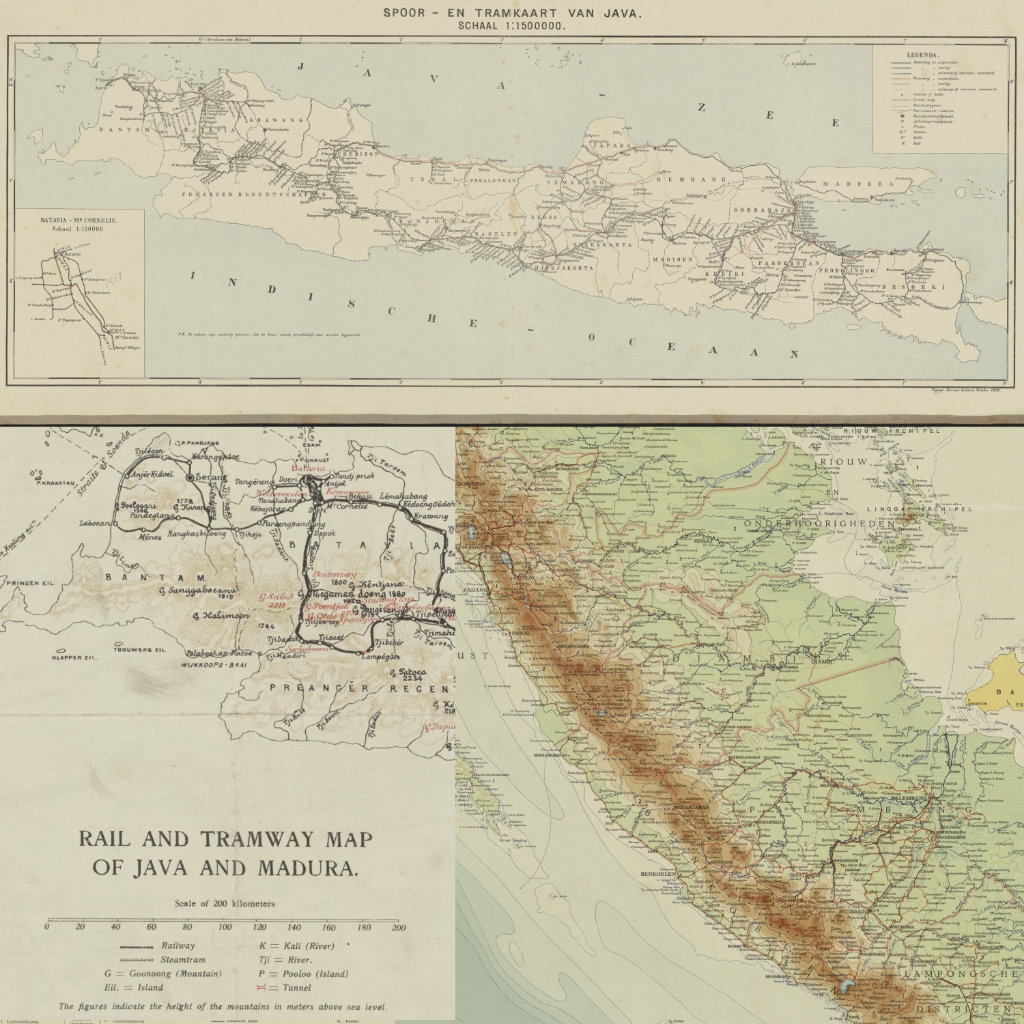 Jual Koleksi Peta - Peta Jalur Kereta Api Hindia Belanda Resolusi ...