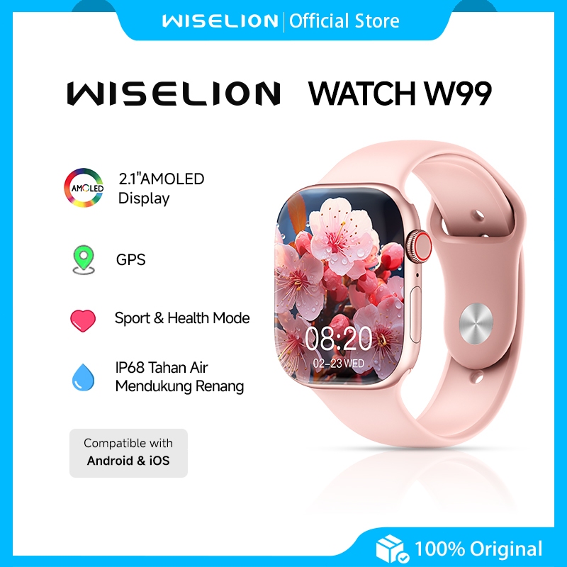Jual WISELION Smartwatch W99 Anti Air IP68 Bluetooth Call Android IOS ...