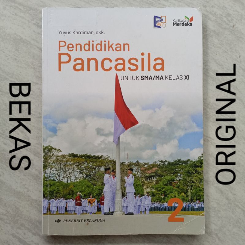 Jual Buku PKN PPKN Pendidikan Pancasila Kelas 11 XI 2 II SMA MA Penerbit Erlangga Kurikulum ...