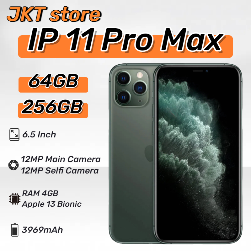 Jual IP 11 Pro Max Second 64GB 256G 100%ORI Bekas Fullset MULUS Bh95+ LIKE NEW Unlocked All SIM ...