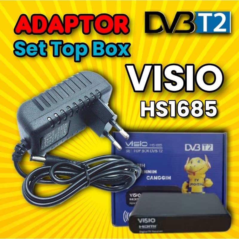 Jual Adaptor original STB Set Top Box Visio HS1685 | Shopee Indonesia