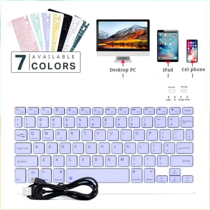 Jual (PROMO) Wireless Keyboard Bluetooth Keyboard Bluetooth | Shopee ...