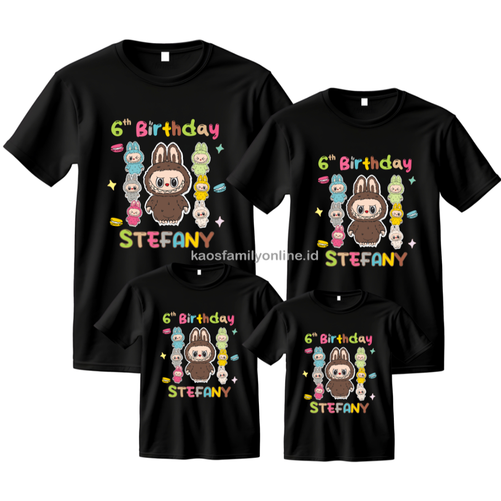 Jual Kaos Ulang Tahun Couple Family Custom Nama / Kaos Ultah Keluarga ...
