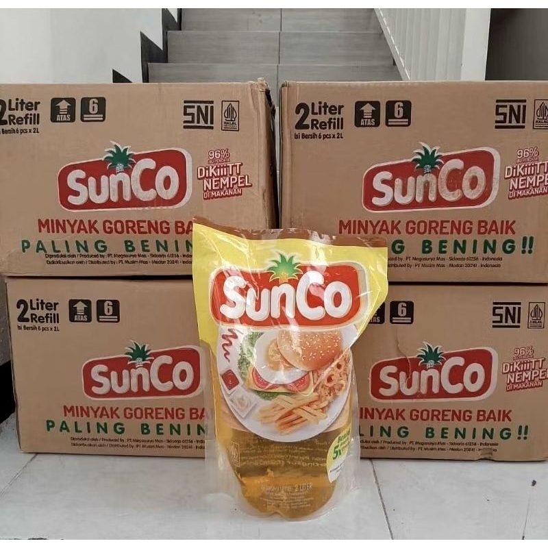 Jual MINYAK GORENG SUNCO 2 LITER 1 DUS ISI 6 BKS | Shopee Indonesia
