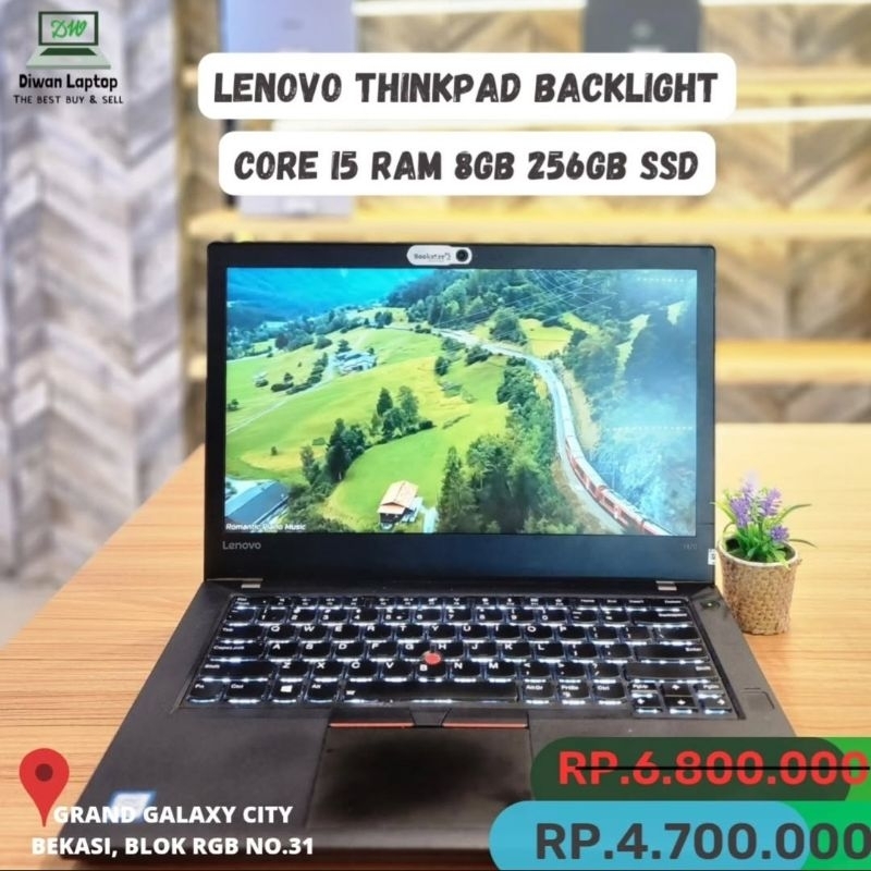 Jual LAPTOP TOUCH LENOVO THINKPAD CORE I5 RAM 8GB SSD 256GB BEKAS ...