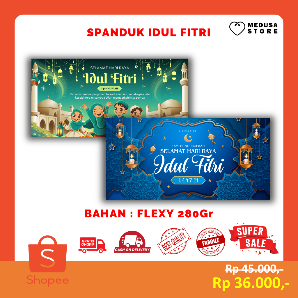 Jual Banner Halal Bi Halal/ Spanduk Acara pengajian Idul Fitri Custom ...
