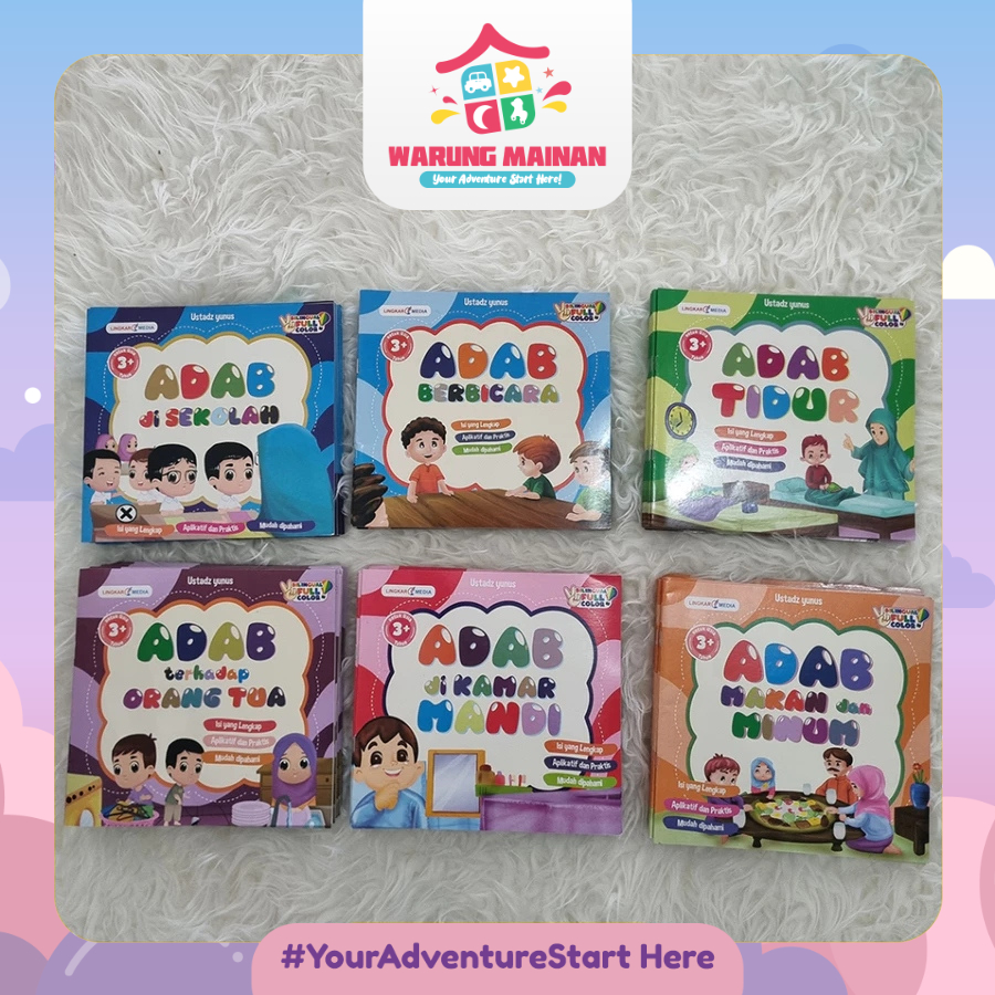 Jual [WARUNGMAINAN] [BK09] Buku Cerita Anak Bergambar Islami Seri Adab Usia 3 Tahun Bilingual ...
