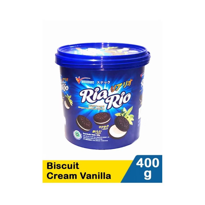 Jual Inkubisc Ria Rio Biscuit Cream Vanilla 400G | Shopee Indonesia