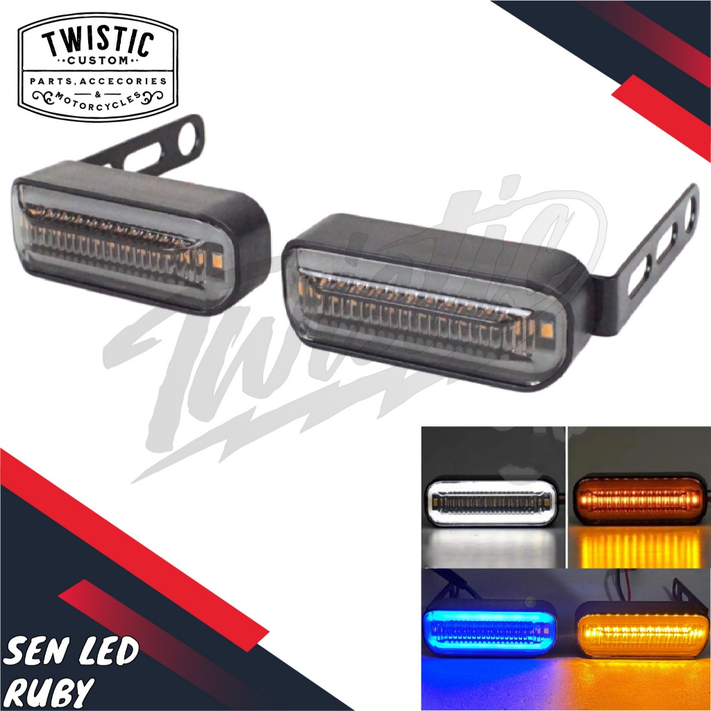 Jual Lampu Sen Sein LED Ruby Motor Universal Custom | Shopee Indonesia