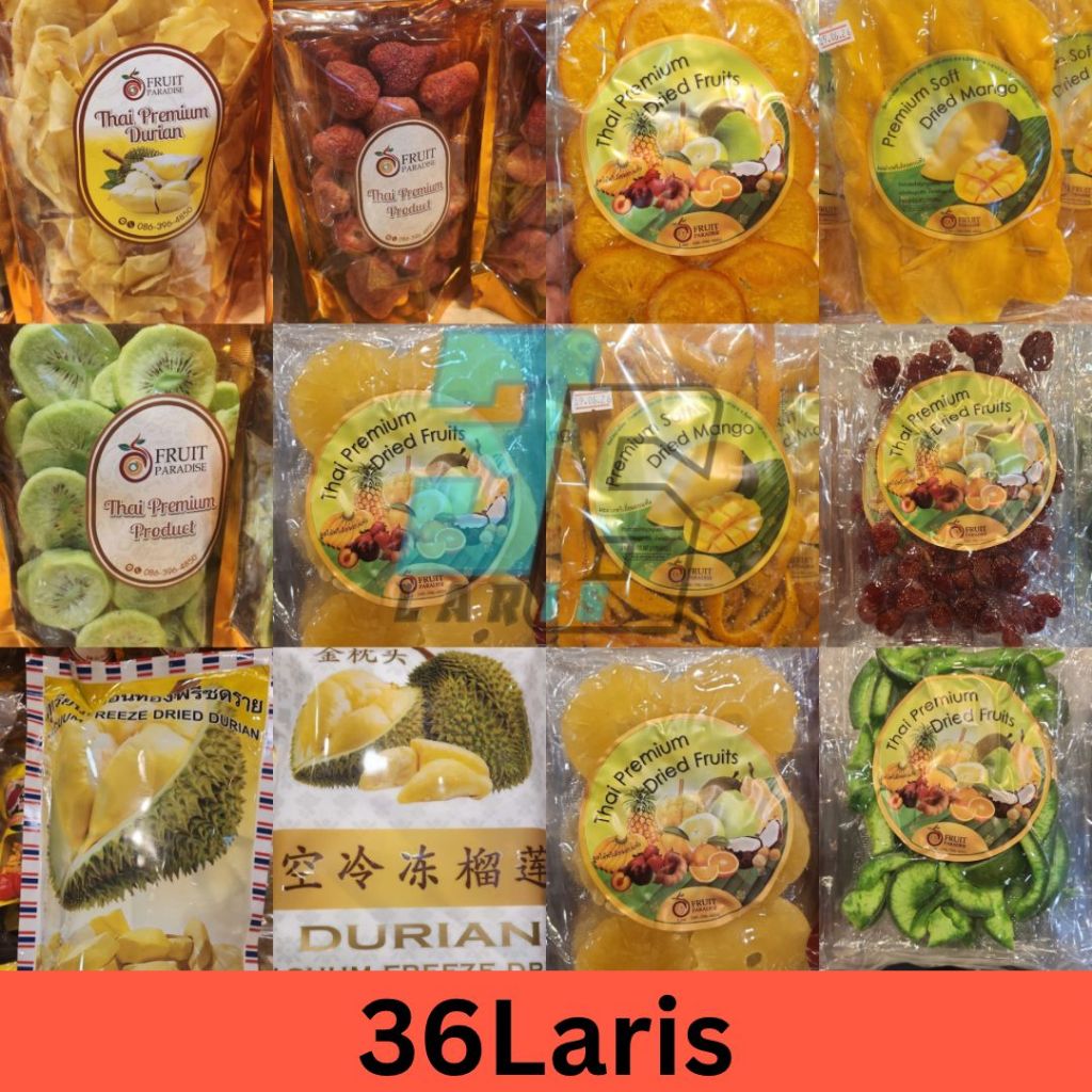 Jual PO BKK DRIED FRUIT/SNACK BUAH DAN SAYUR MEREK AOI MADE IN THAILAND ...