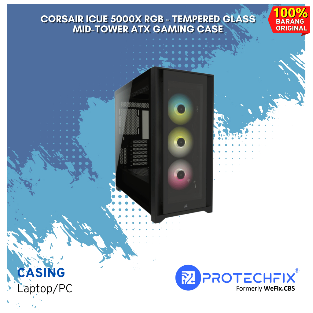 Jual Corsair iCUE 5000X RGB - Tempered Glass Mid-Tower ATX Gaming Case ...
