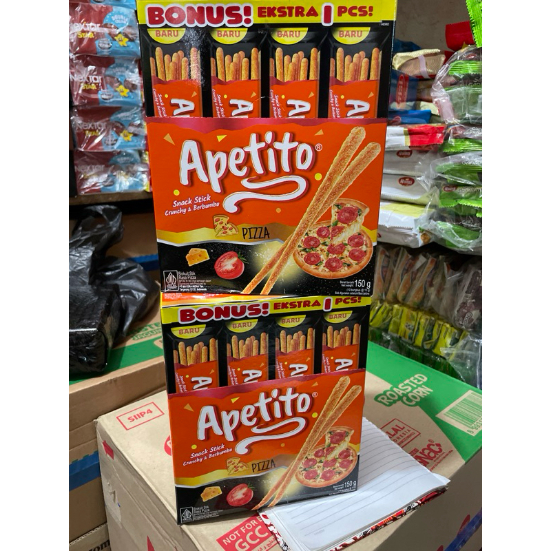 Jual Apetito Rasa Pizza 1 box isi 10bungkus | Shopee Indonesia