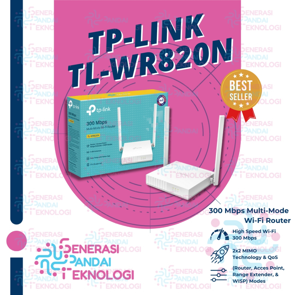 Jual TP-LINK TL-WR820N 300 Mbps Multi Mode Wireless Router Wifi ...