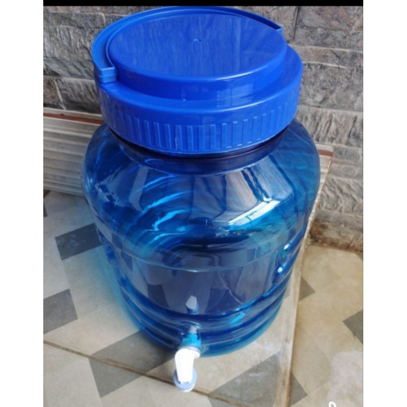 Jual Dispenser Galon Kran 10 Liter Tutup Gagang Biru | Shopee Indonesia