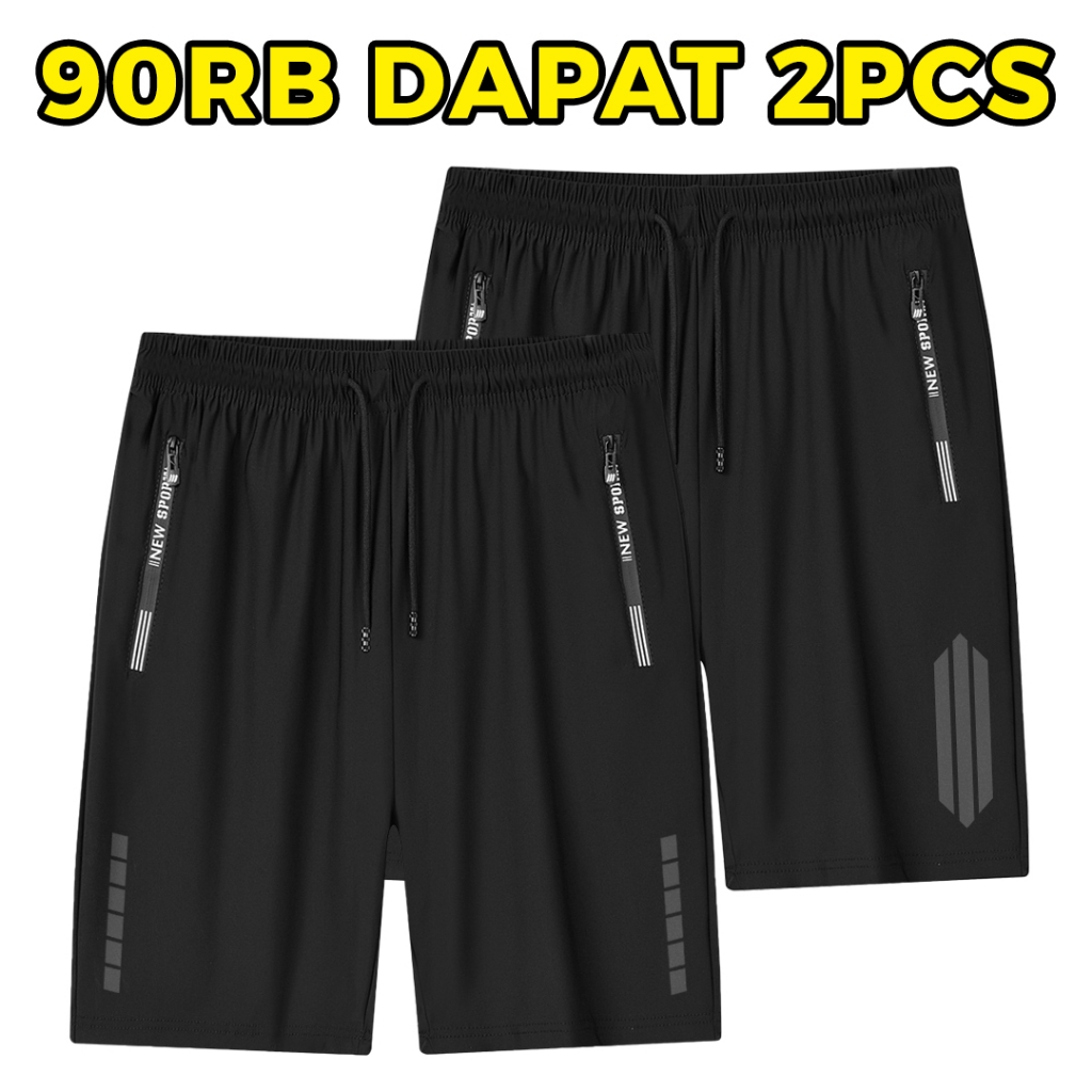 Jual MIZUTAKE New Sport Celana Pendek Pria 90RB Dapat 2pcs running gym ...