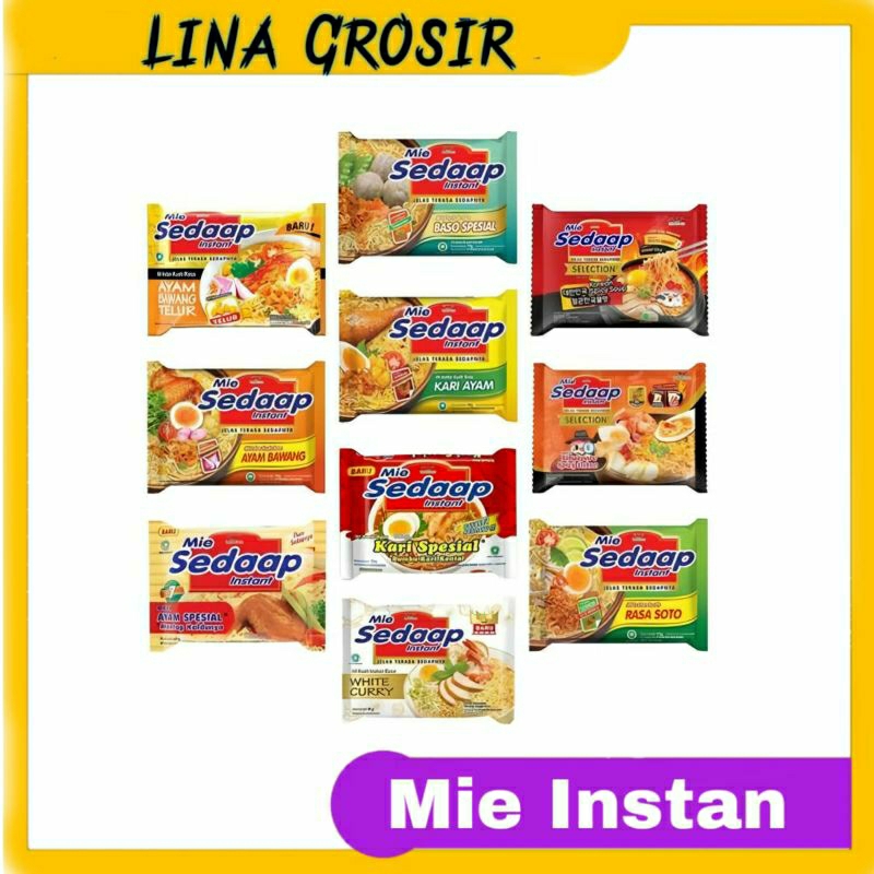 Jual WINGS FOOD Sedaap Mie Instant All Varian | Shopee Indonesia