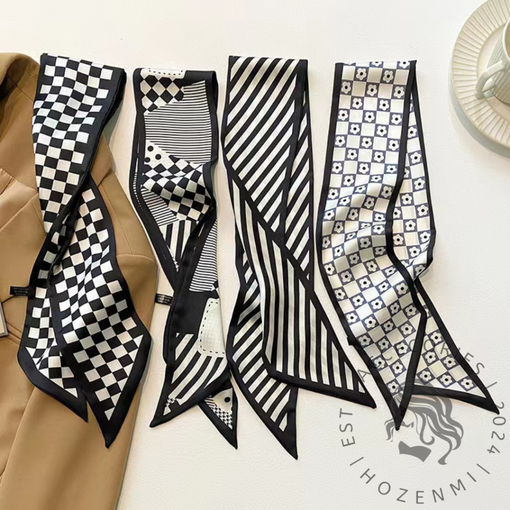 Jual HR018 Scarf Korea Sutra Serbaguna Tas Aksesoris Wanita Syal ...