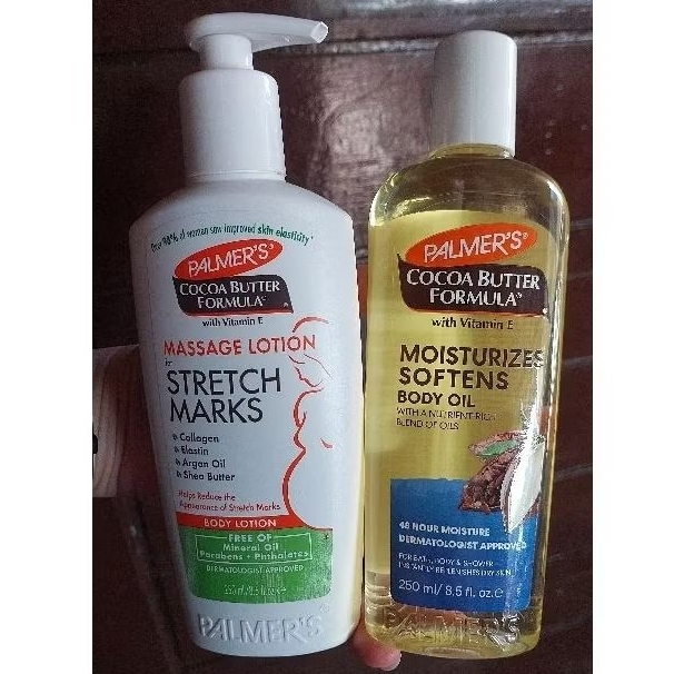 Jual PALMER'S Cocoa Butter Formula Moisturizes Softens Body Oil / Massage Lotion for Stretch ...