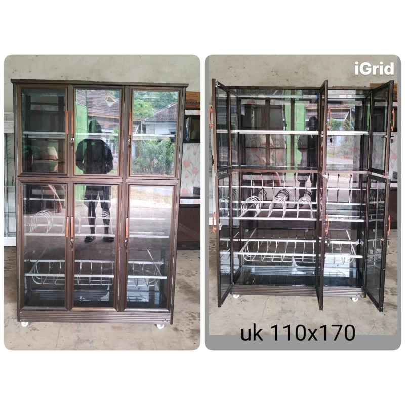 Jual rak piring 3p kaca bening | Shopee Indonesia