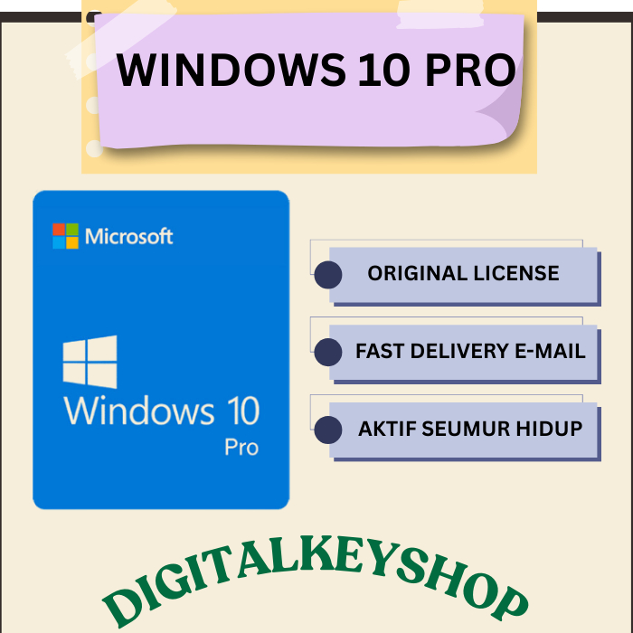 Jual windows 10 pro serial number lisensi origina; | Shopee Indonesia