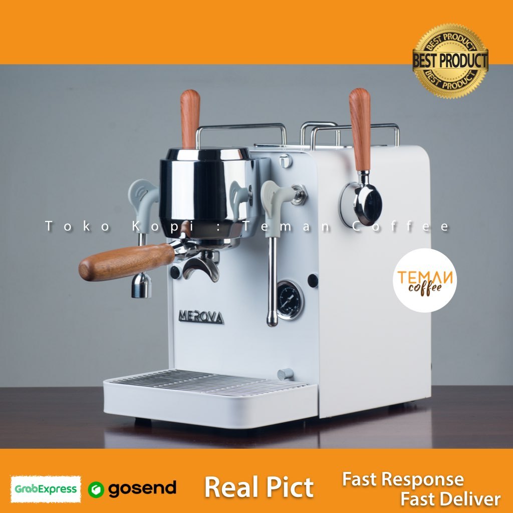 Jual Merova DR 7101 White Semi Automatic Espresso Coffee Machine Mesin ...