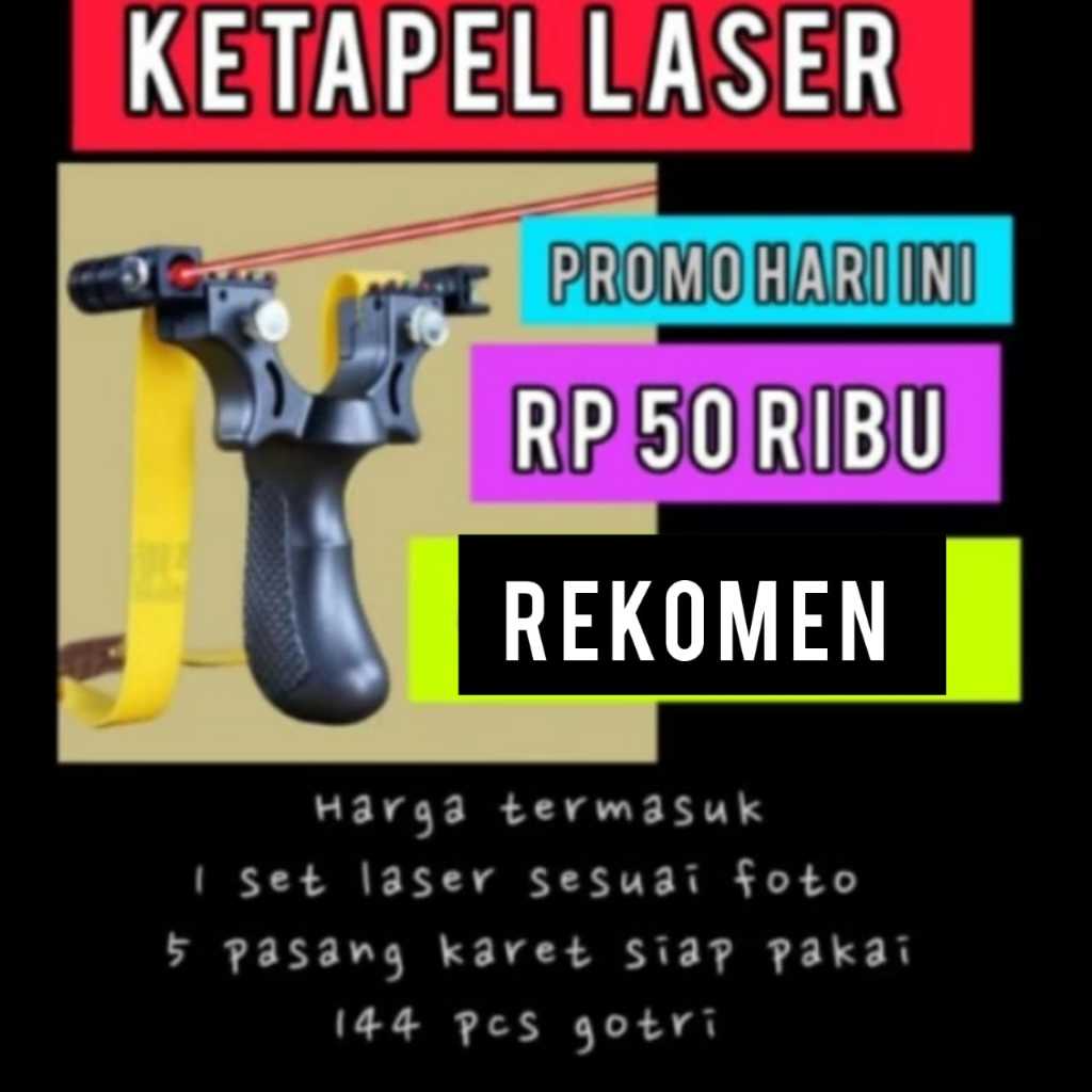 Jual Ketapel Slingshot tactical laser Slingshot ABS - PEMULA HEMAT ...