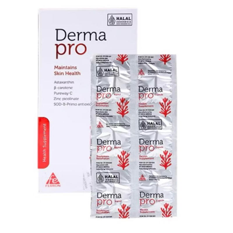 Jual DERMA PRO PER BOX ISI 30 CAPSUL - Suplemen kesehatan kulit ...