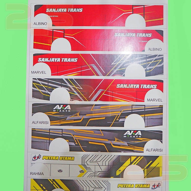 Jual STIKER KROMO/BONTAK LIVERY BODY MINIATUR BUS BASURI ISI 4 Pasang ...