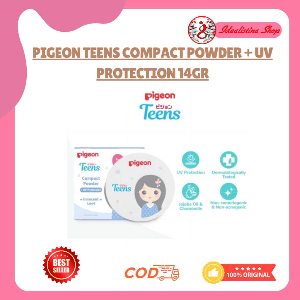 Jual PIGEON TEENS Compact Powder + UV Protection 14Gr | Shopee Indonesia