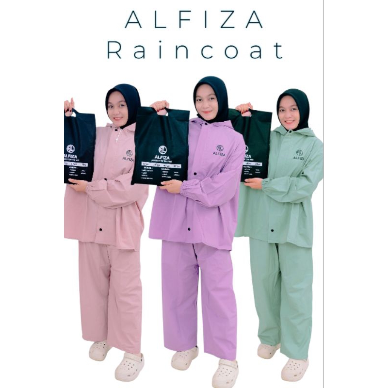 Jual JAS HUJAN JAKET + CELANA by ALFIZA Original best Quality pvc 0,25 ...