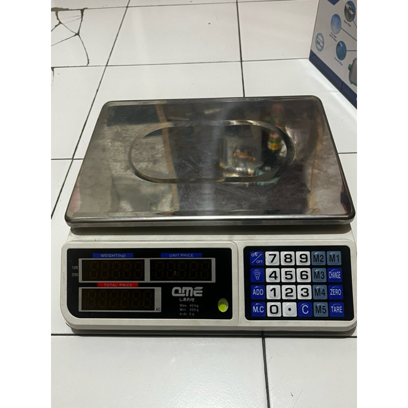 Jual Timbangan digital timbangan dapur buah telur 40kg merk QME Double ...