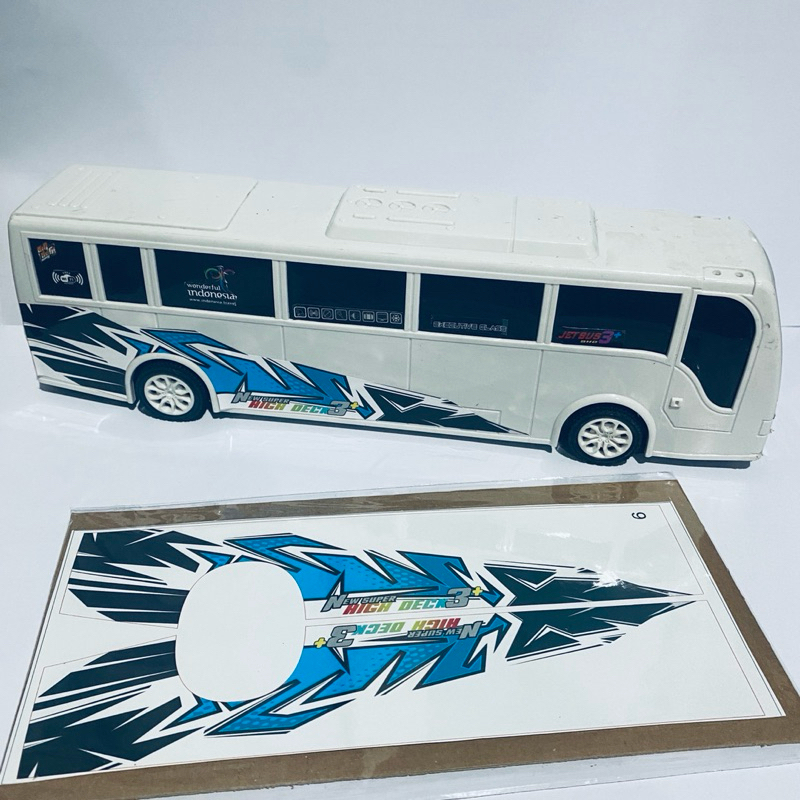 Jual stiker livery bus basuri miniatur no 6 BELUM DICUTTING | Shopee ...