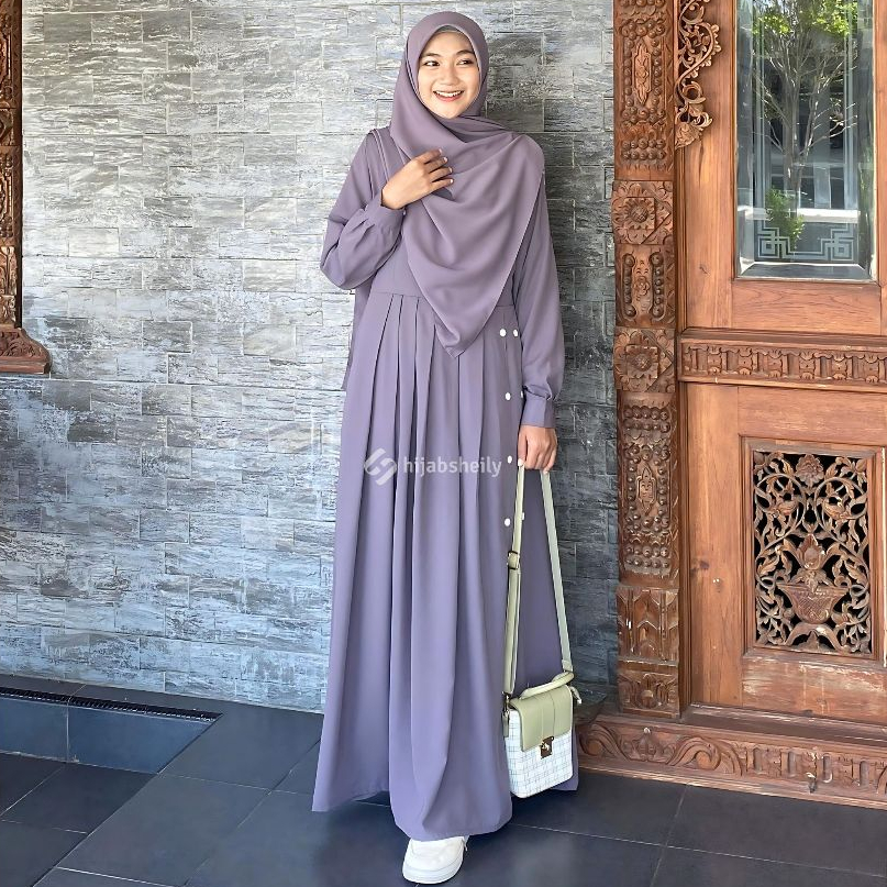 Jual GAMIS AR RAYYAN DRESS SYARI KANCING TERBARU HIJABSHEILY | Shopee Indonesia