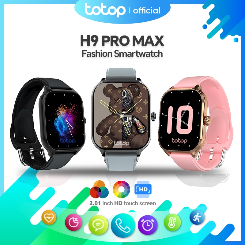 Jual Totop SmartWatch H9 Pro MAX Fashion Bluetooth Smartband 2.01 inch ...