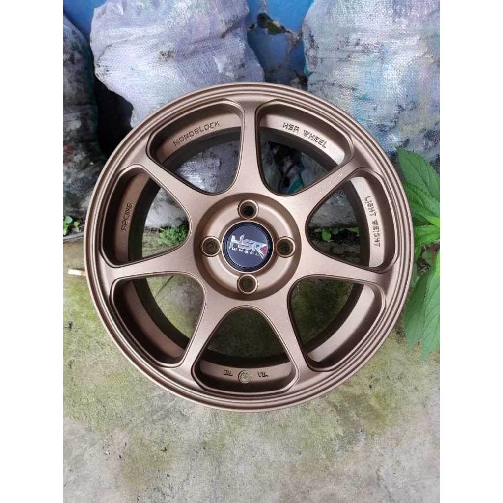 Jual VELG RACING PELEK MOBIL HSR MODEL SEBUNSUTA JA136 BOROKO HSR R15 LEBAR 6,5 LUBANG 4X100 ...