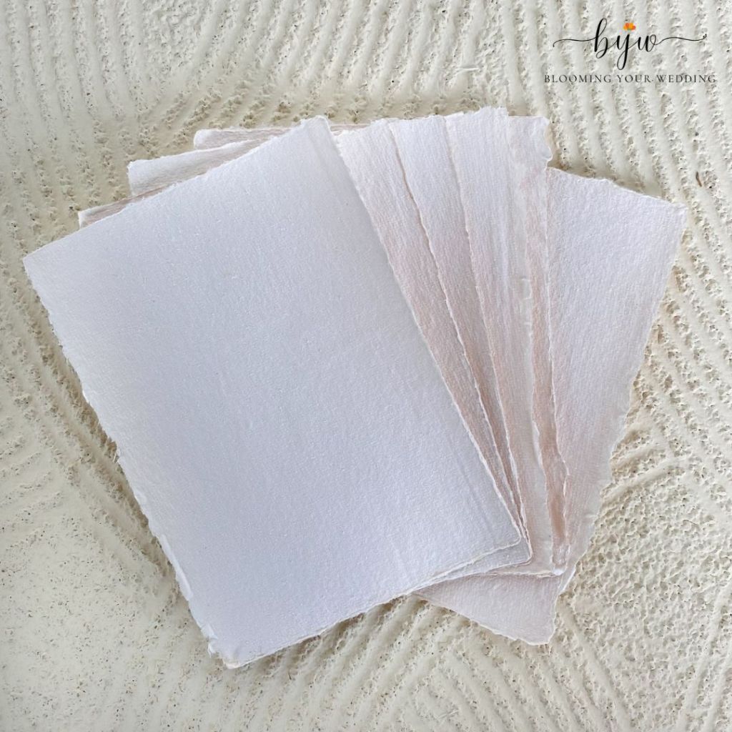 Jual Cream - Kertas Daur Ulang Handmade Calligraphy Paper Wedding Paper ...