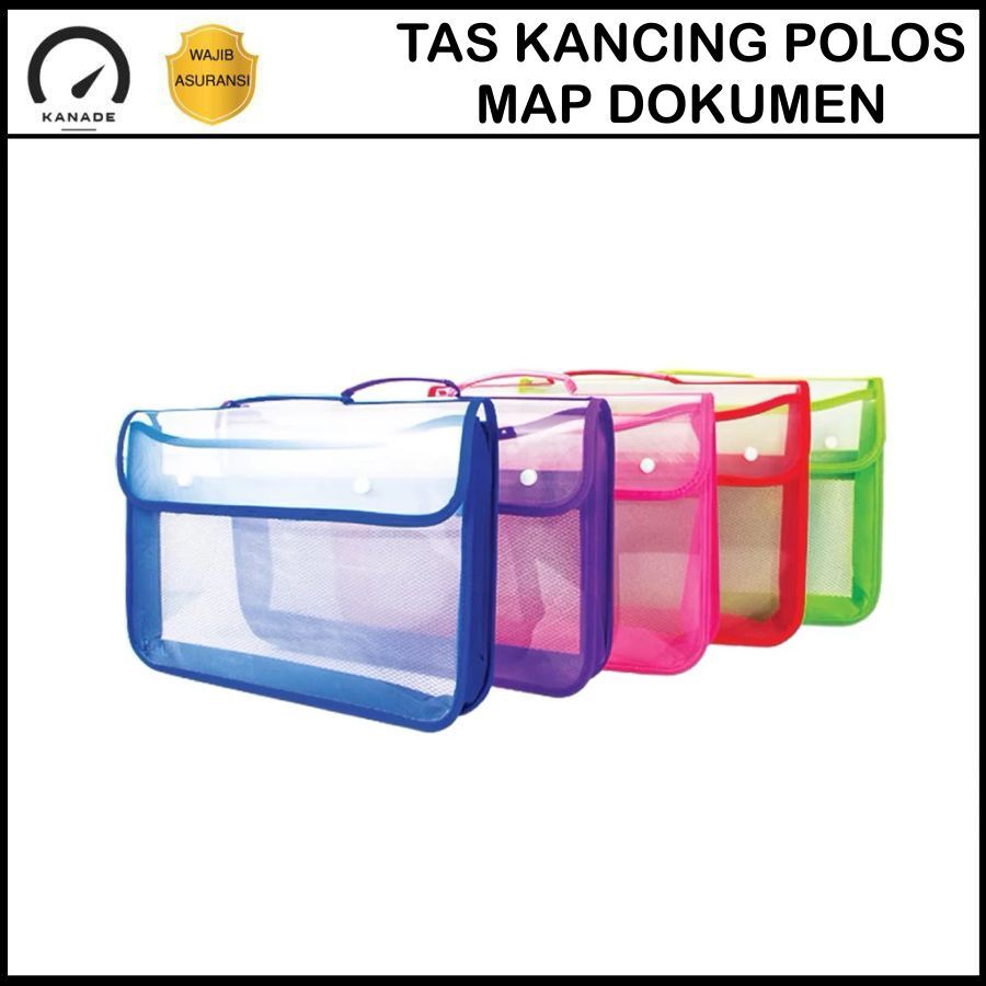 Jual Tas Kancing FIle Map Dokumen Polos Kancing 2 Pelindung Dokumen ...