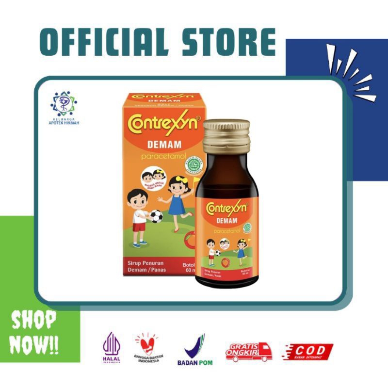 Jual Contrexyn syrup kids demam anak | Shopee Indonesia