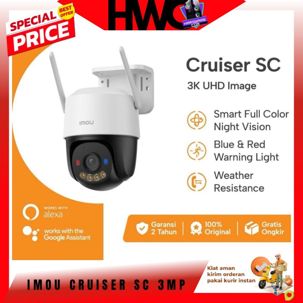 Jual IMOU Cruiser SC 3MP COLOR NIGHT VISION WIRELESS TWO WAY TALK IPCAM ...